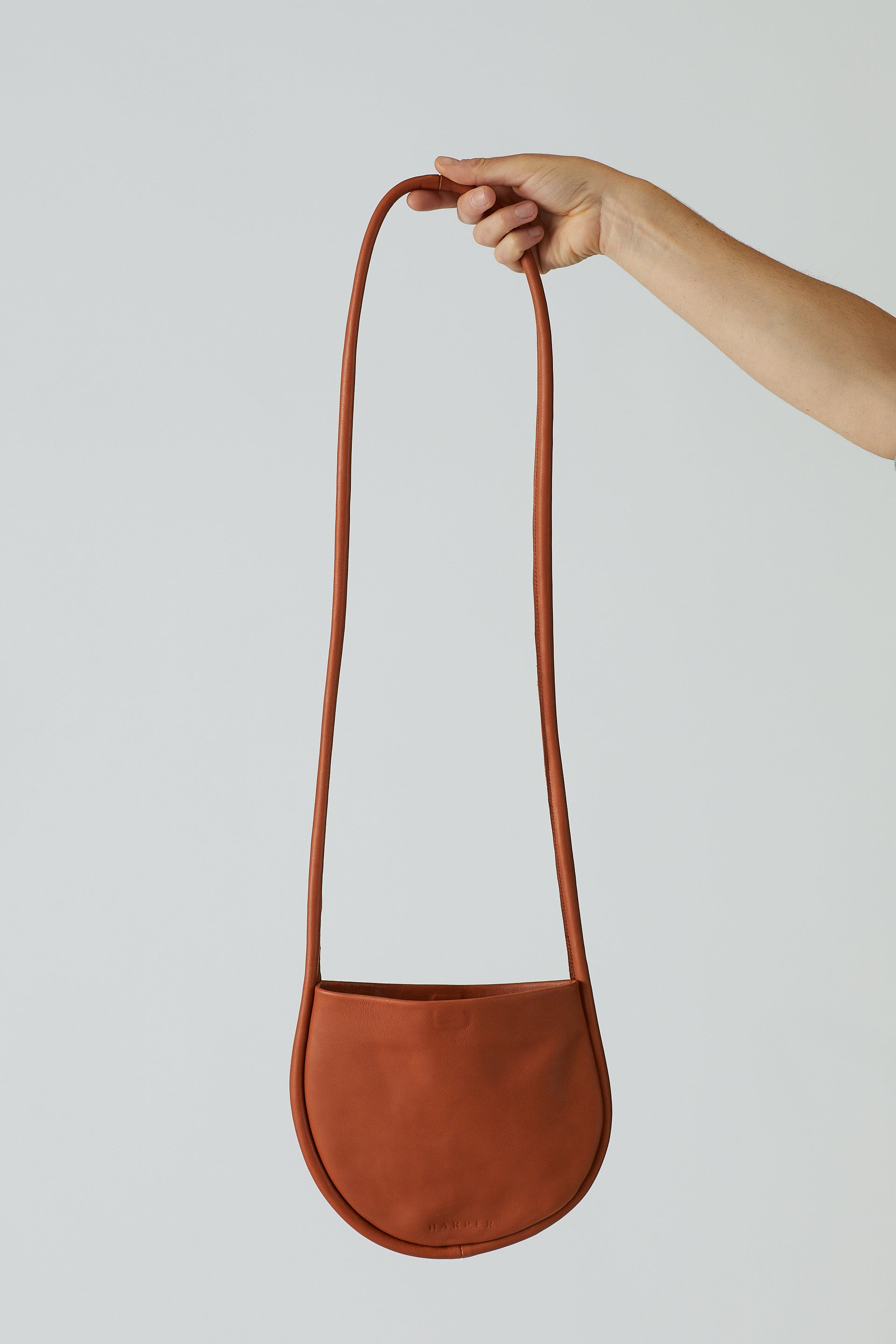 Luxury Small Leather Crossbody Bag | Mini Loop Bag by Harper the Label