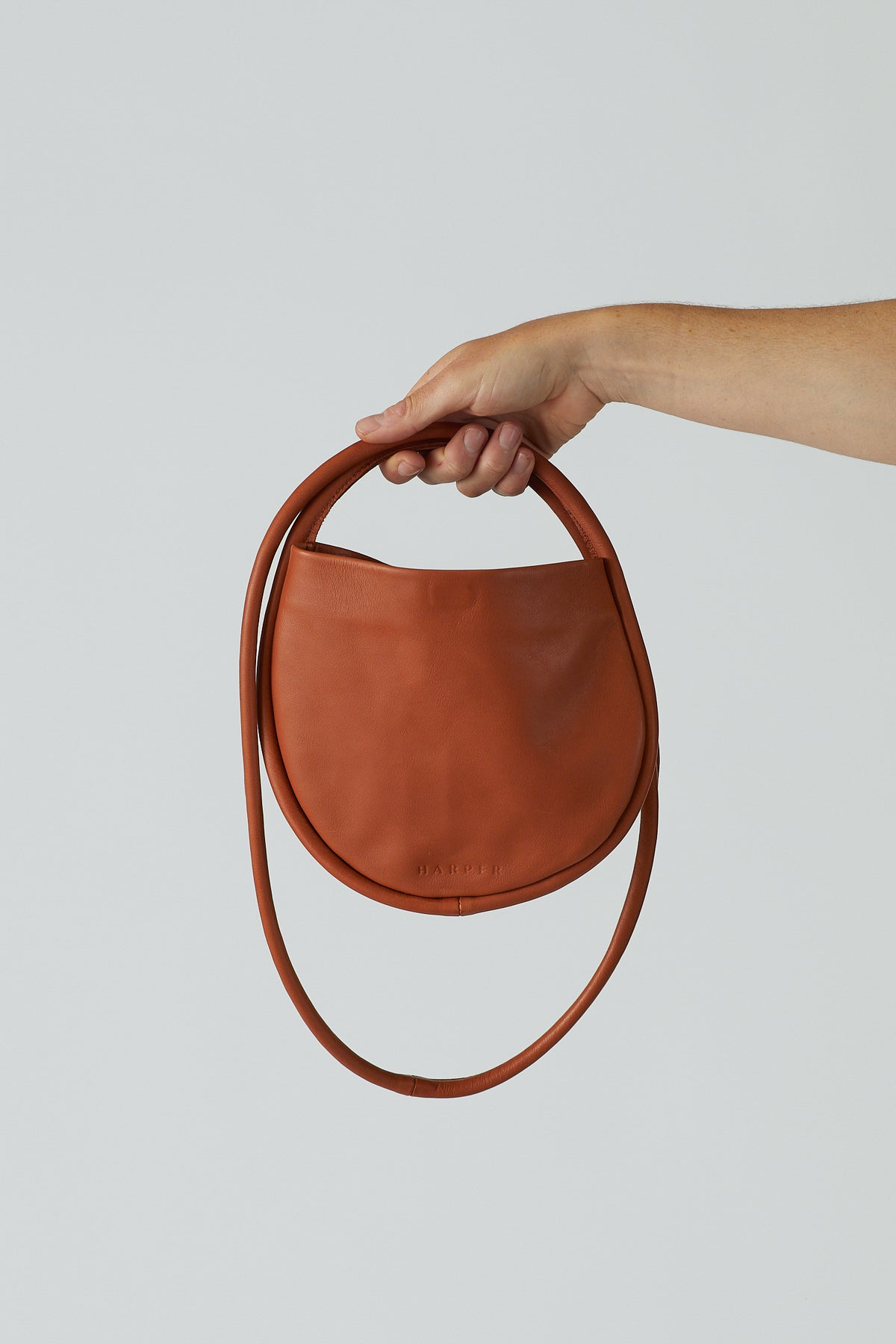 Luxury Small Leather Crossbody Bag | Mini Loop Bag by Harper the Label